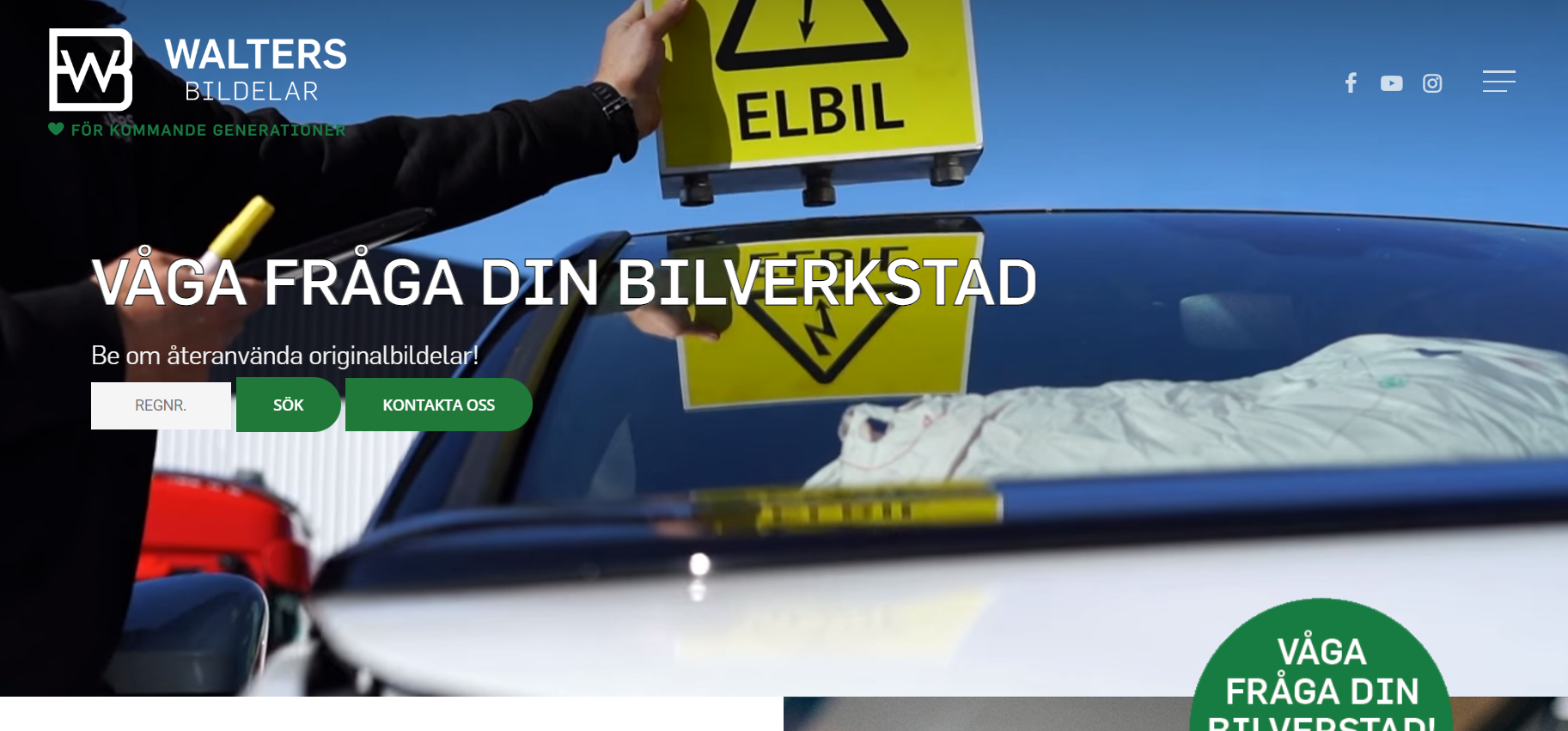 Kontakta Walters Bildelar | Sök begagnade bildelar